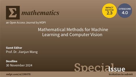 Submit Your Work To Mdpiopenaccess Special Issue Mathematics Mdpi Posted On The Topic Linkedin