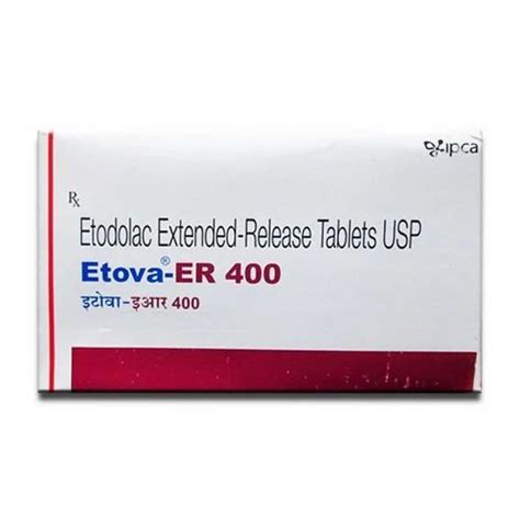 Etova Er Etodolac Extended Release 400mg Tablet Usp At ₹ 1000 Box In Jalgaon