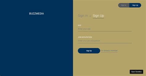 React Login Form Codesandbox