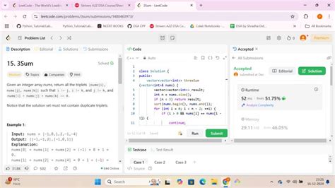 Sri Hasini Parsa On Linkedin 100daysofcode Leetcode Codingchallenge Twopointers