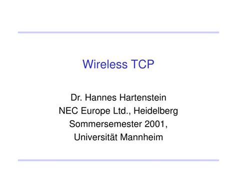 Ppt Wireless Tcp Powerpoint Presentation Free Download Id6453962