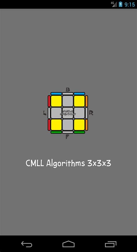 Android İndirme Için Cmll Algorithms 3x3x3 Apk