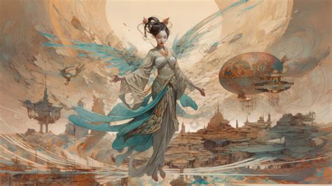 国风敦煌壁画数字插画图片 包图网