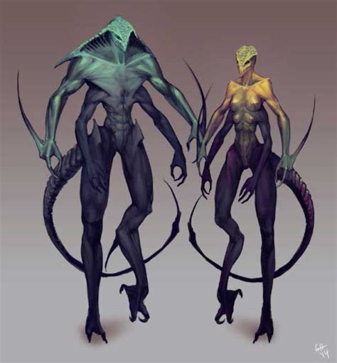Humanoid Alien Concept Art 50 Cool Designs Of Extraterrestrial Races
