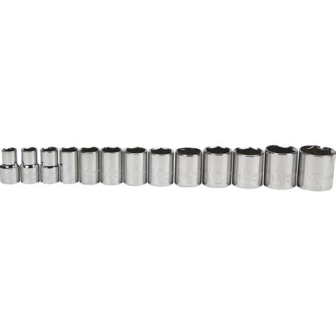 Klutch 1 2in Drive Socket Set 13 Pc Sae Northern Tool
