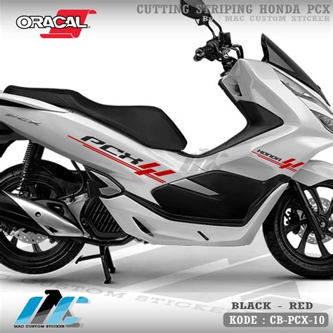 Cb Pcx 10 Simple Pcx Striping Sticker Cutting Sticker Shopee