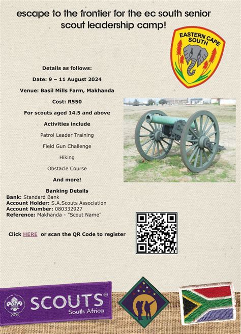 EC South Senior Scout Leadership Camp Region Event Eastern Cape South Scouts
