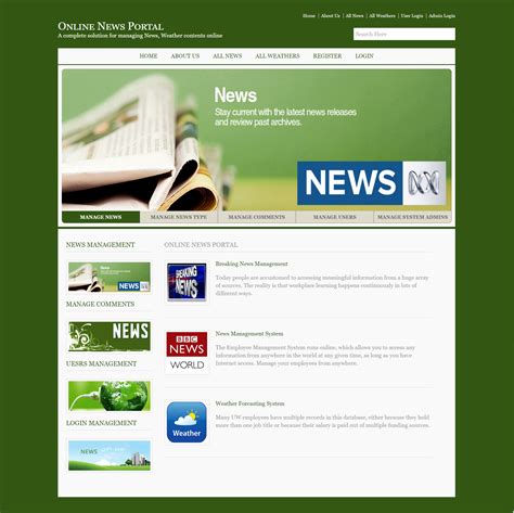 C Asp And Mysql Project On Online News Portal