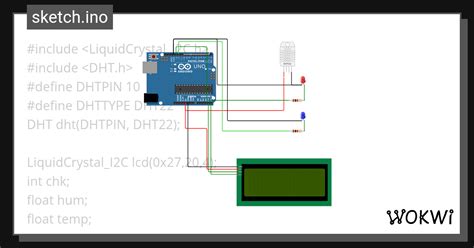 Suhu Dan Kelembapan Wokwi ESP STM Arduino Simulator