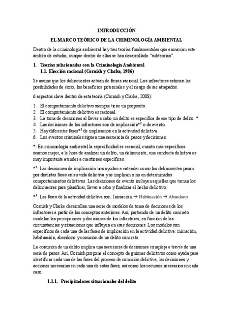Apuntes De Criminología Ambiental