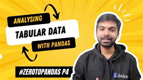 Analysing Tabular Data With Pandas Data Analysis With Python 46 Free Certification Youtube