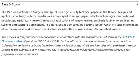 IEEE Transactions on Fuzzy Systems怎么样