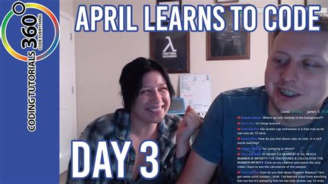 day 3 of 100 days of code april learns to code youtube
