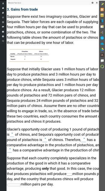 Answered In The Following Table Enter Each Countrys Production Decis