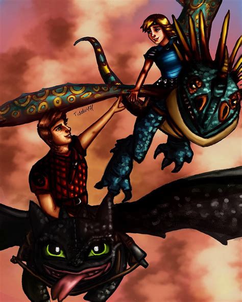 How To Train Your Dragon Stormfly And Toothless