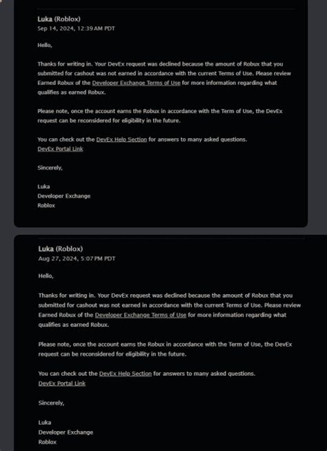 Devex Request Got Rejected 6th Times In A A Row Platform Usage Support Developer Forum Roblox