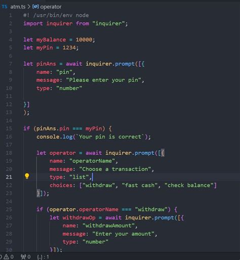 Mehtab Ali On Linkedin The Typescript Simple Atm Simulator Is A Lightweight Console Based…