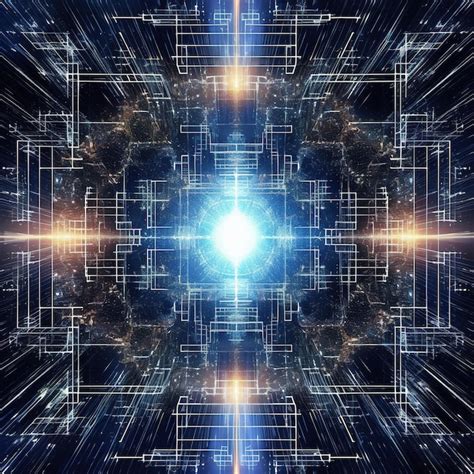 Premium Ai Image Abstract Neural Network Background
