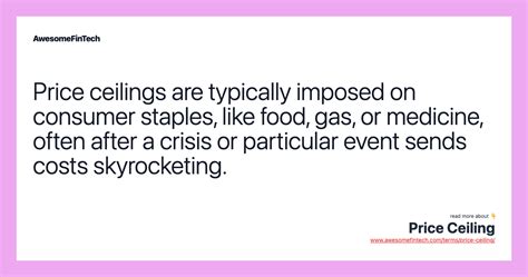 Price Ceiling AwesomeFinTech Blog