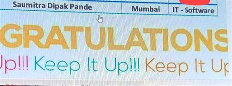 Saumitra Pande On Linkedin Software Starperformer Team