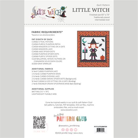 Digital Download Little Witch Quilt Pattern