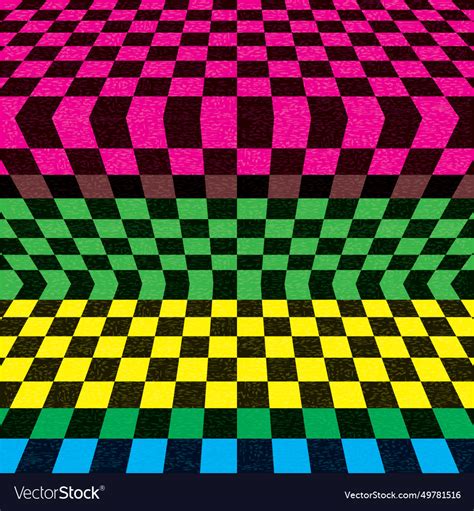 Colorful Chessboard Pattern Royalty Free Vector Image