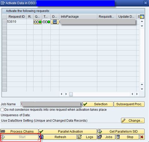 Solved Bw Dso Activation Button Disabled Sap Community