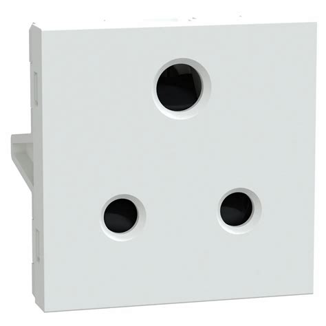 Unica Pure 6 A Schneider UNS6SK3P2MNS WE Socket Outlet 1 Way At 464