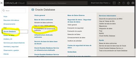 Dba Oracle Como Crear Una Base De Datos Autónoma Para Procesamiento Transaccional