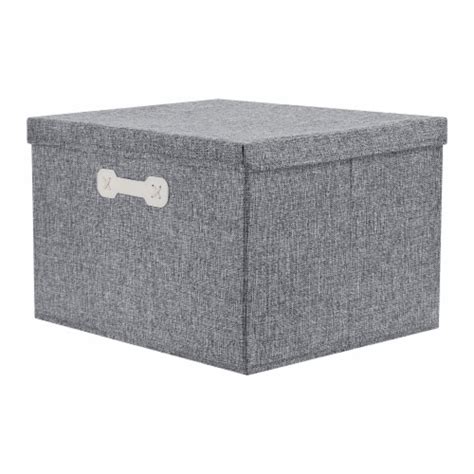 Uxcell Collapsible Storage Cube Bin With Lid And Handle 20 X 16 X 11 5 Kroger