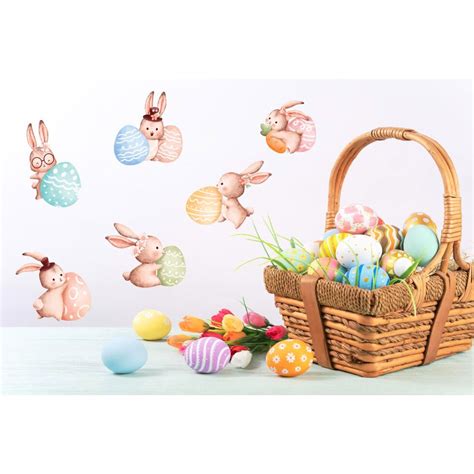 Стикер за великденски заек 60х90см Emagbg