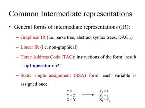 Intermediate Code Generation In Compiler Design Pdf Programming Languages Computing