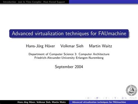 Advanced Virtualization Techniques For Faumachine Admingilde