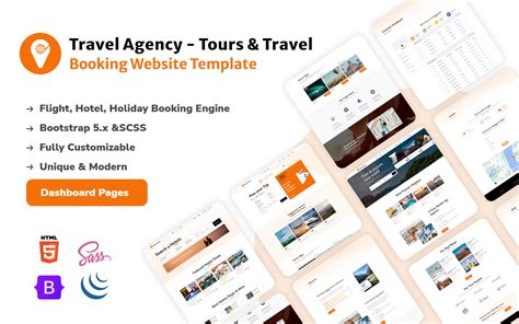 Travel Agency Tours And Travel Booking Website Template