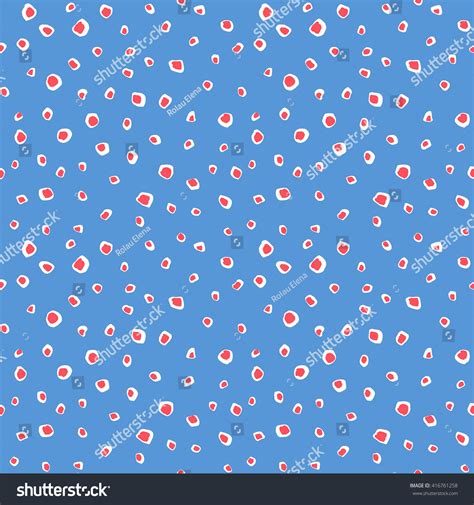 Uneven Specks Spots Blobs Seamless Pattern Vector De Stock Libre De Regalías 416761258