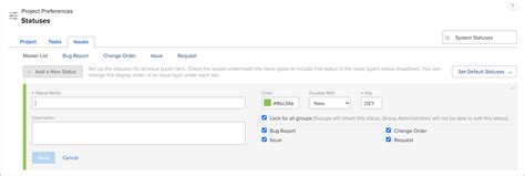 Create An Issue Status Adobe Workfront