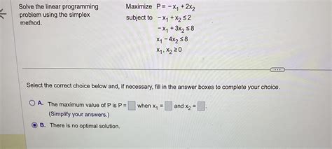 Solved Solve The Linear Programming Problem Using The