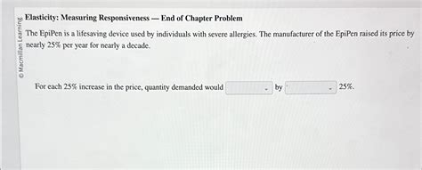 Solved No Elasticity Measuring Responsiveness End Of Chegg