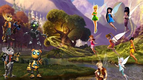 Ratchet Clank Rivet Kit Meets Tinkerbell Friends By