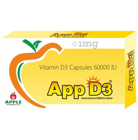 App D3 Soft Gelatin Capsule Buy Strip Of 40 Soft Gelatin Capsules At