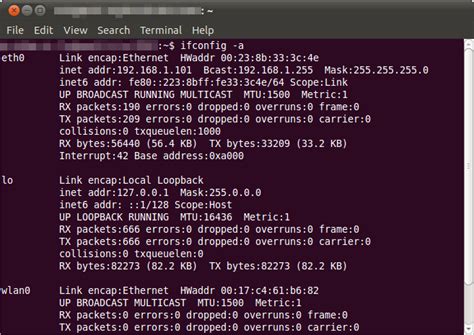android er how to check my ip in linux