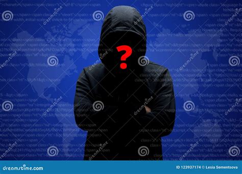 Hacker In Black Hood Shows The Extraction Through Binary Stand In