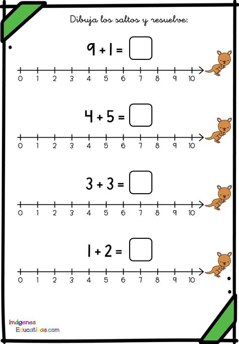 Sumas Recta 3 Imagenes Educativas