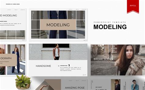 Modeling Powerpoint Template 100821 Templatemonster