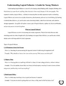 Understanding Logical Fallacies By Perry Clemons TPT