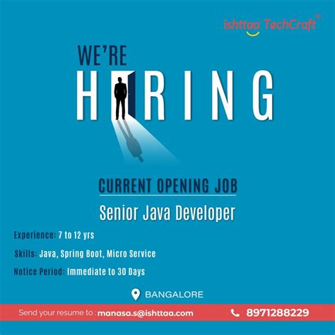 Manasa S On Linkedin Java Javadeveloper Bangalorehiring Producthiring