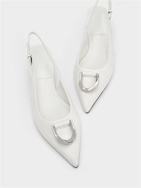 개빈 레더 슬링백 펌프스 화이트 세일 찰스앤키스 코리아 개빈 레더 슬링백 펌프스 화이트 세일 찰스앤키스 코리아