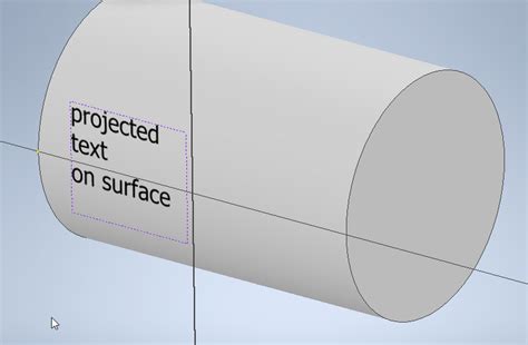 Projecting Text Of A Sketch Onto A Curved Surface In Inventor