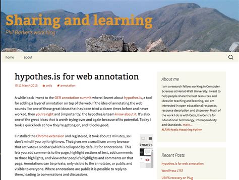 Hypothes Is For Web Annotation Hypothesis