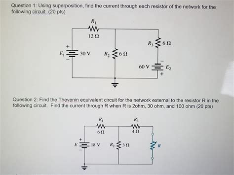 Solved Question 1 Using Superposition Find The Current